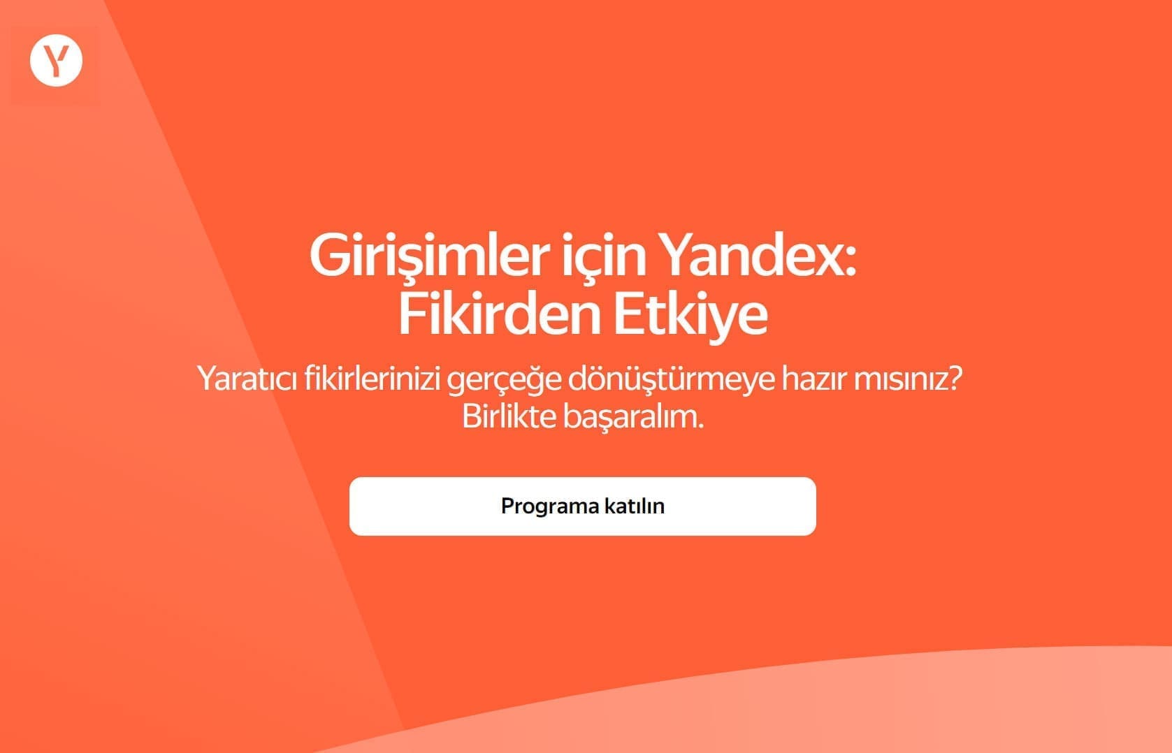 Yandex Türkiye'den girişimcilere özel startup programı
