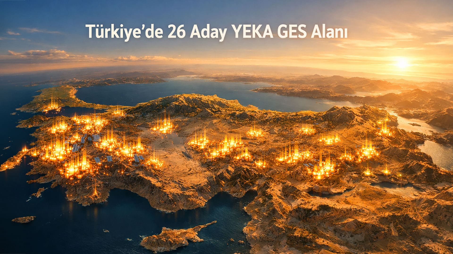 ETKB tarafından açıklanan 26 yeni aday YEKA GES alanı haritası